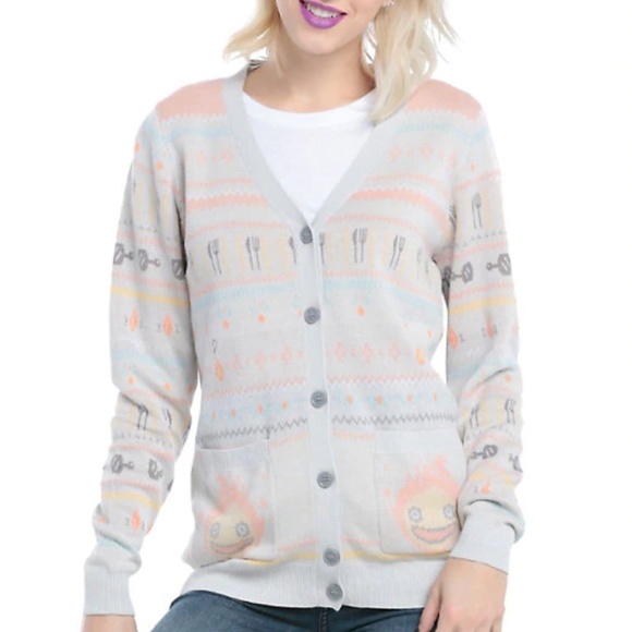 Hot Topic | Sweaters | Studio Ghibli Howls Moving Castle Cardigan ...